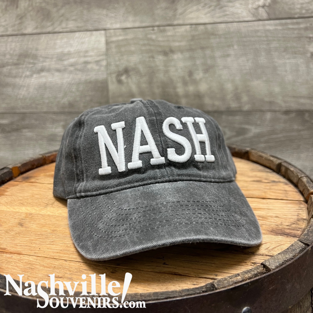Classic Embroidered NASH Hat | NashvilleSouvenirs.com
