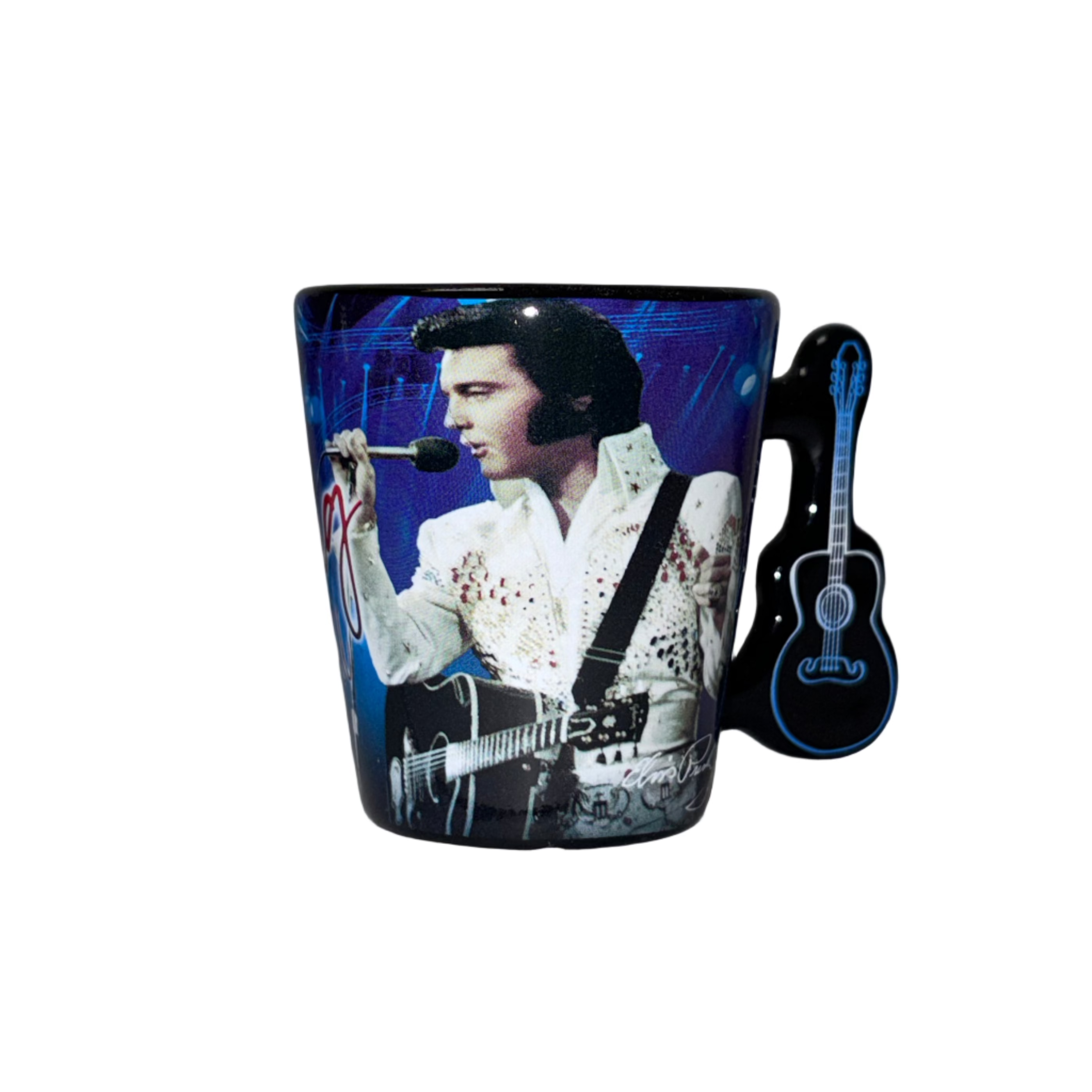 Elvis Presley Blue Performance Shot Glass with Guitar Handle ...