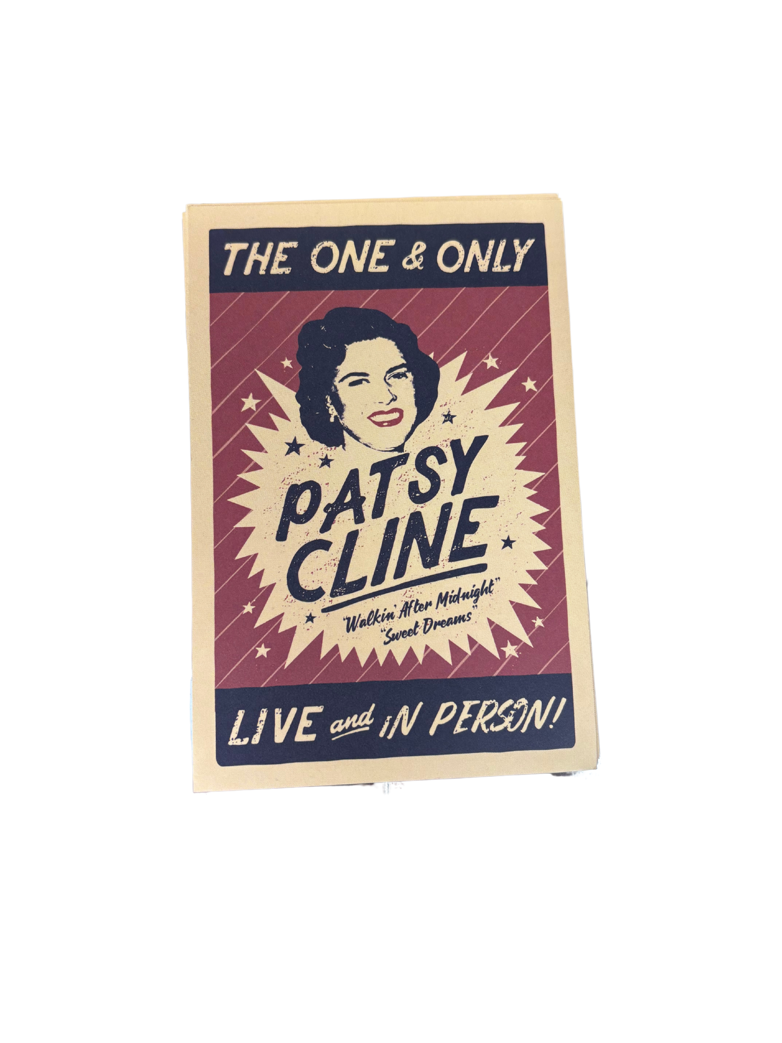 "The One & Only Patsy Cline" Postcard – NashvilleSouvenirs.com
