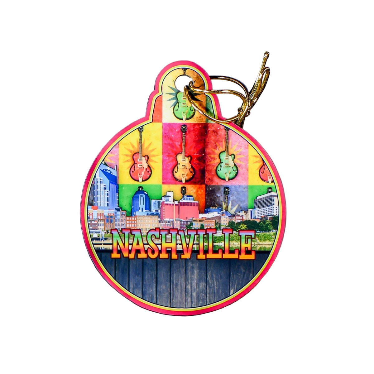 Round Nashville Ornament | NashvilleSouvenirs.com