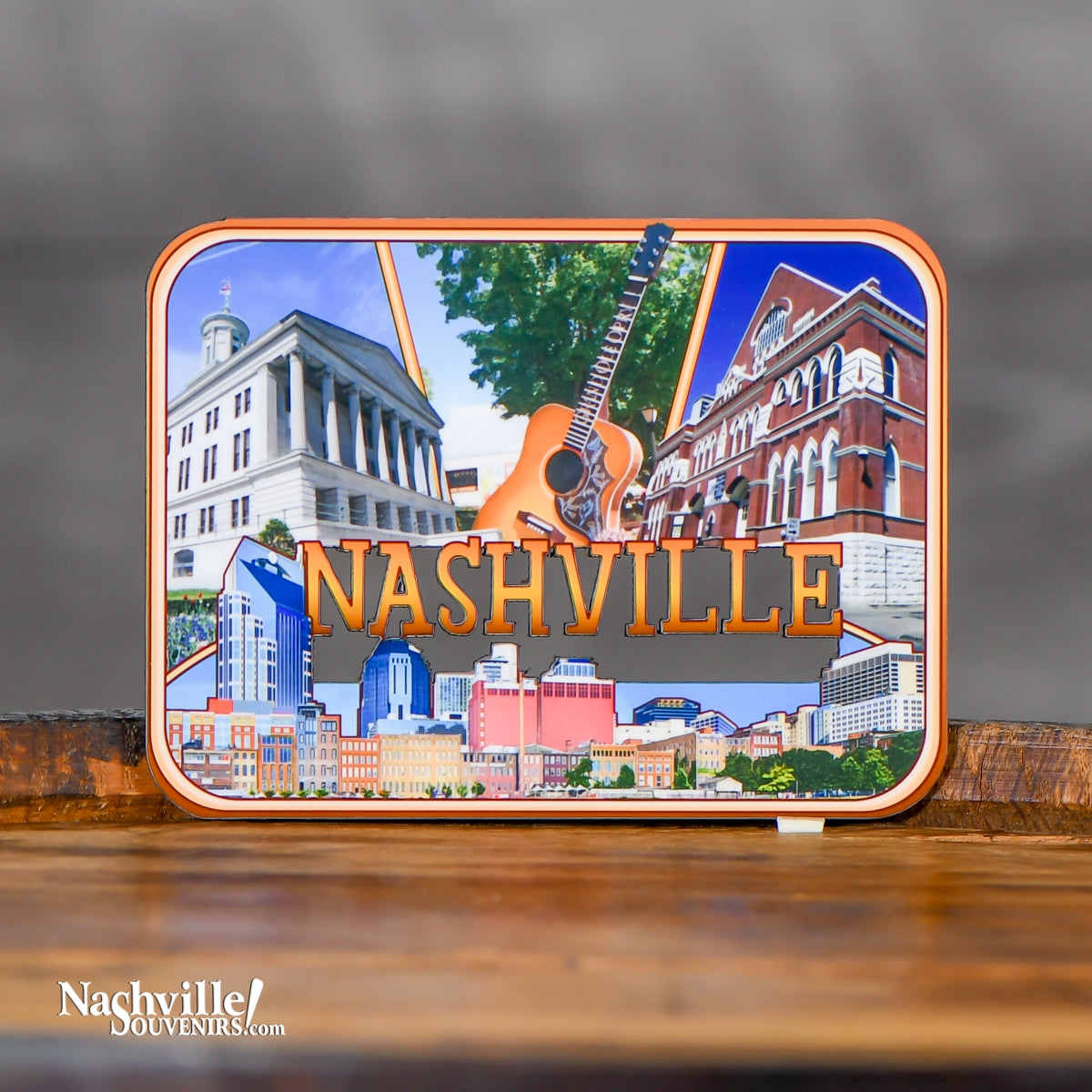 Cutout Nashville Scenes Magnet | NashvilleSouvenirs.com