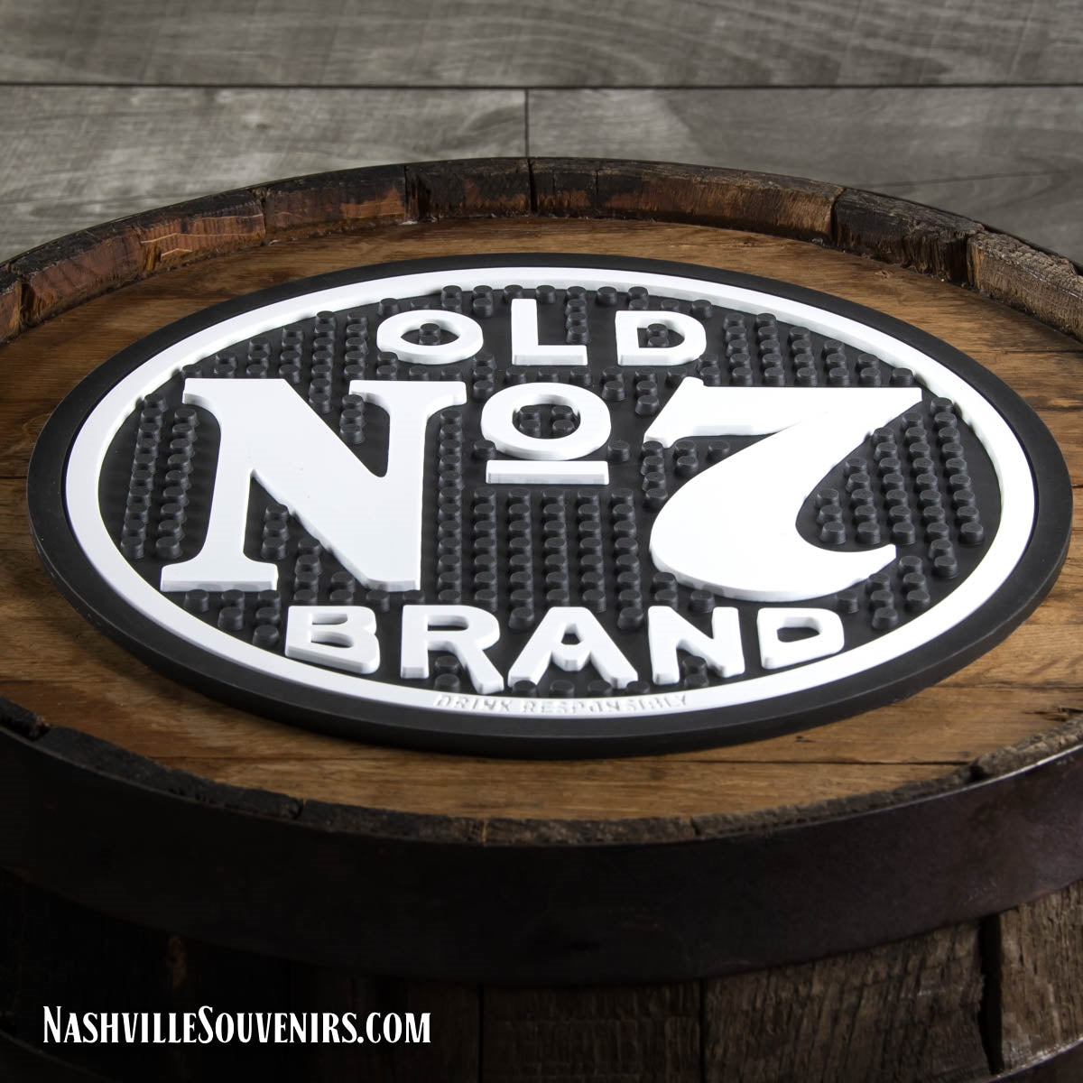 Old No.7 Brand Bar Mat | NashvilleSouvenirs.com